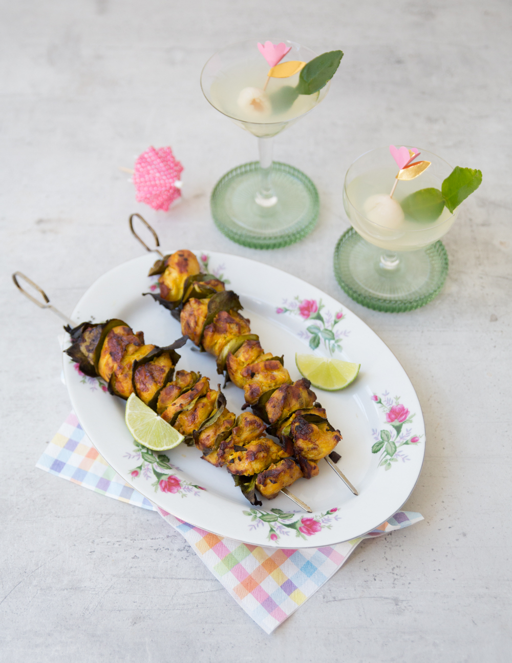 EP 1: Thailand - Kaffir chicken skewers + Lychee Cocktail ⋆Anne's Kitchen